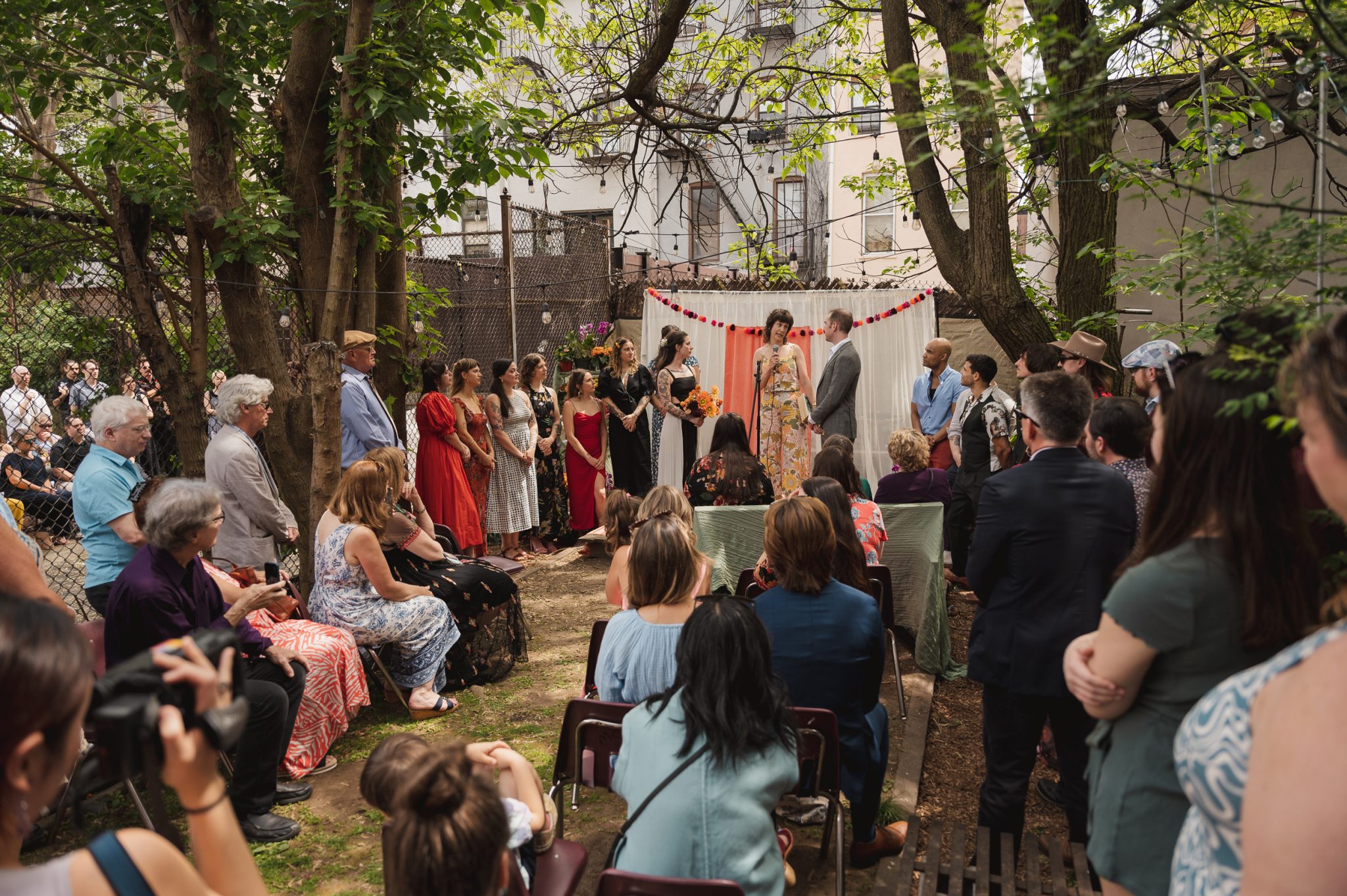 Brooklyn Backyard Community Wedding · Rock n Roll Bride