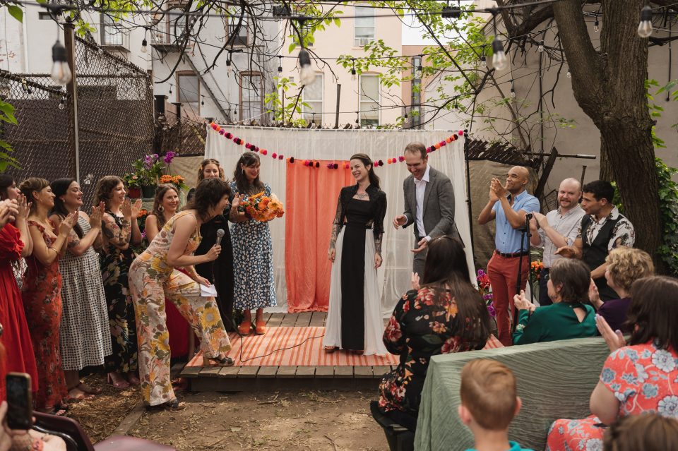 Brooklyn Backyard Community Wedding · Rock n Roll Bride