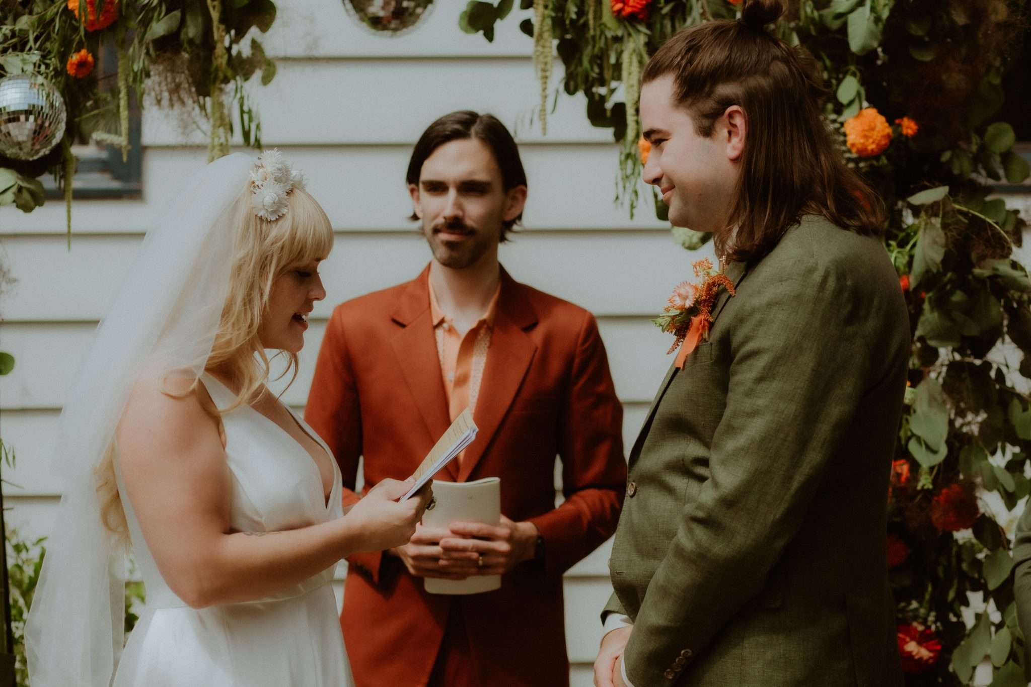 Retro Nostalgia Wedding at Home with a Rooftop Afterparty · Rock n Roll ...