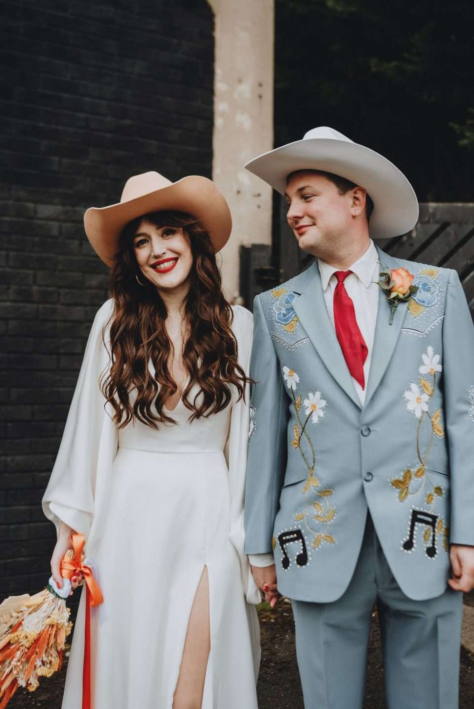 70s Retro Meets Country Western at The Old Coal Yard · Rock n Roll Bride