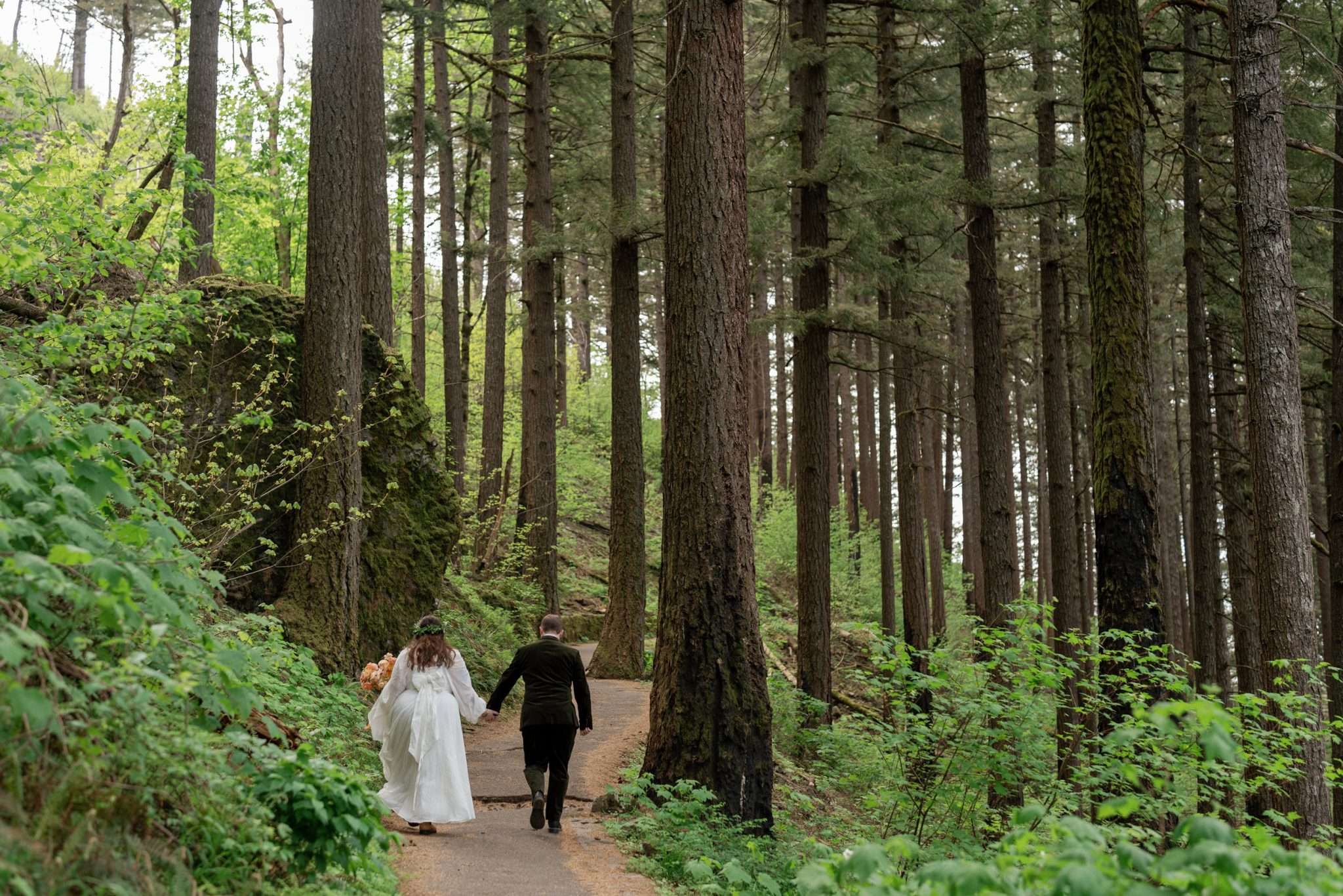 Dreamy, Mythical Forest Micro Wedding with Private Vows · Rock n Roll Bride