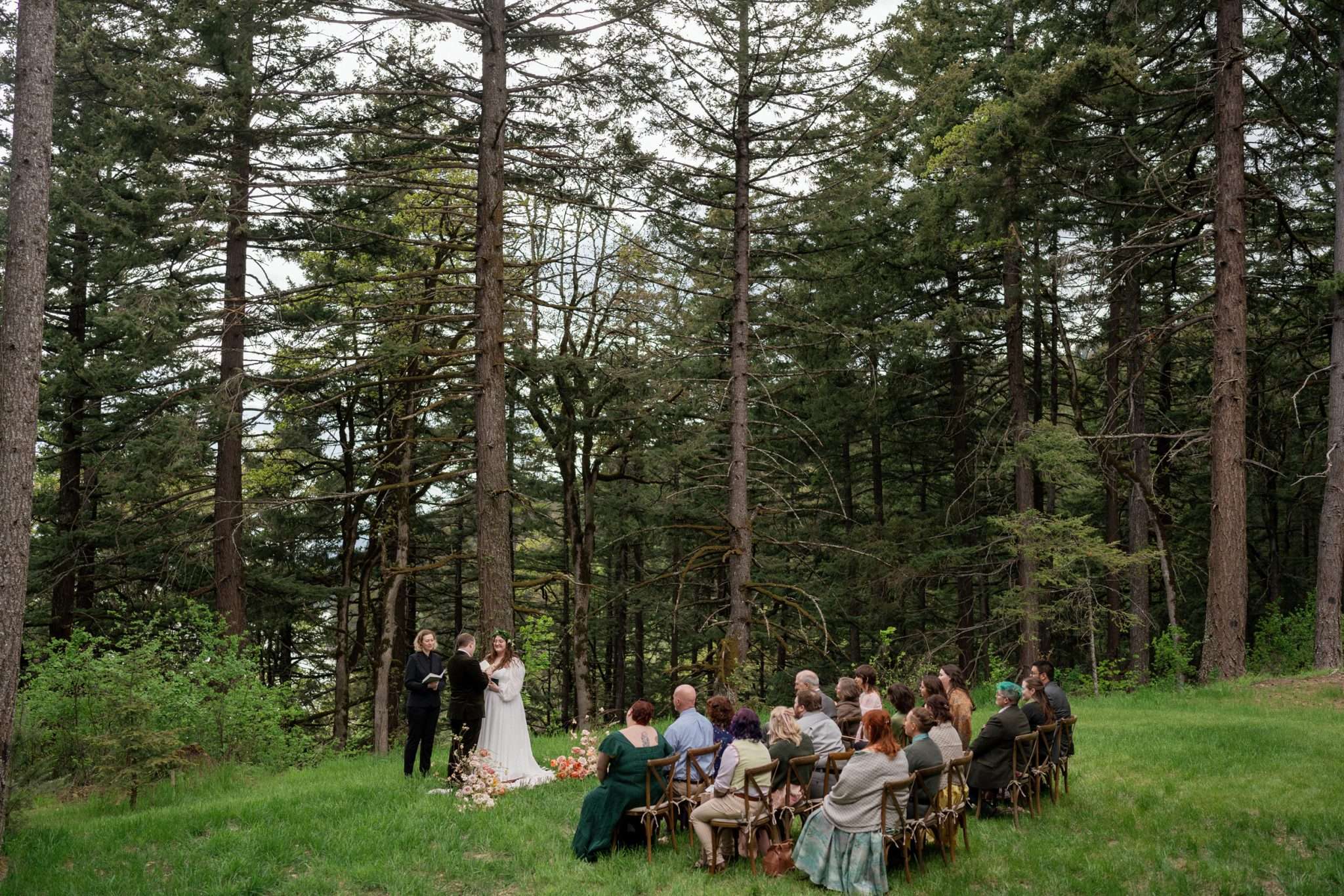 Dreamy, Mythical Forest Micro Wedding with Private Vows · Rock n Roll Bride