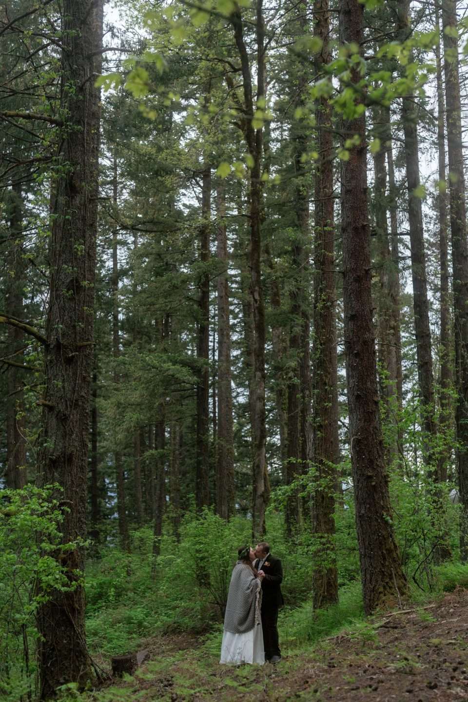 Dreamy, Mythical Forest Micro Wedding with Private Vows · Rock n Roll Bride