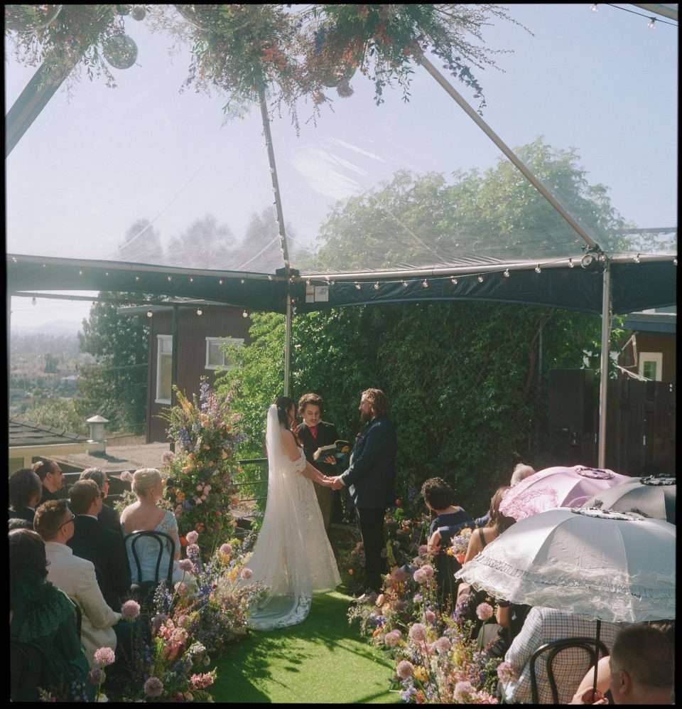 Faerie Garden Gothic Disco Wedding with an Edgar Allen Poe Impersonator ...