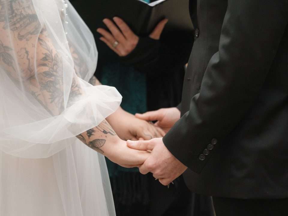 Moody November Wedding at a Gothic New York Mansion · Rock n Roll Bride