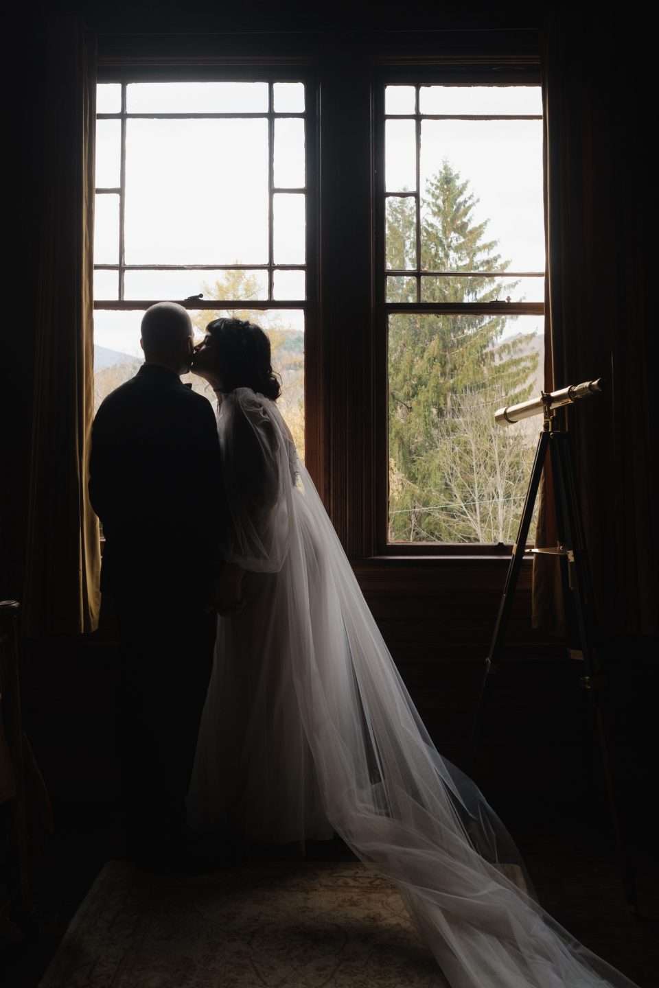 Moody November Wedding at a Gothic New York Mansion · Rock n Roll Bride