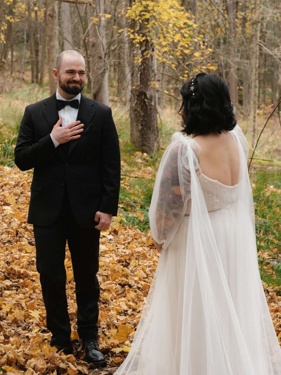 Moody November Wedding at a Gothic New York Mansion · Rock n Roll Bride