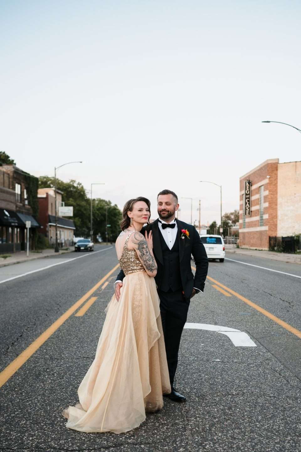 Moody Glam Minnesota Wedding with Cheese Toastie Tattoos · Rock n Roll ...