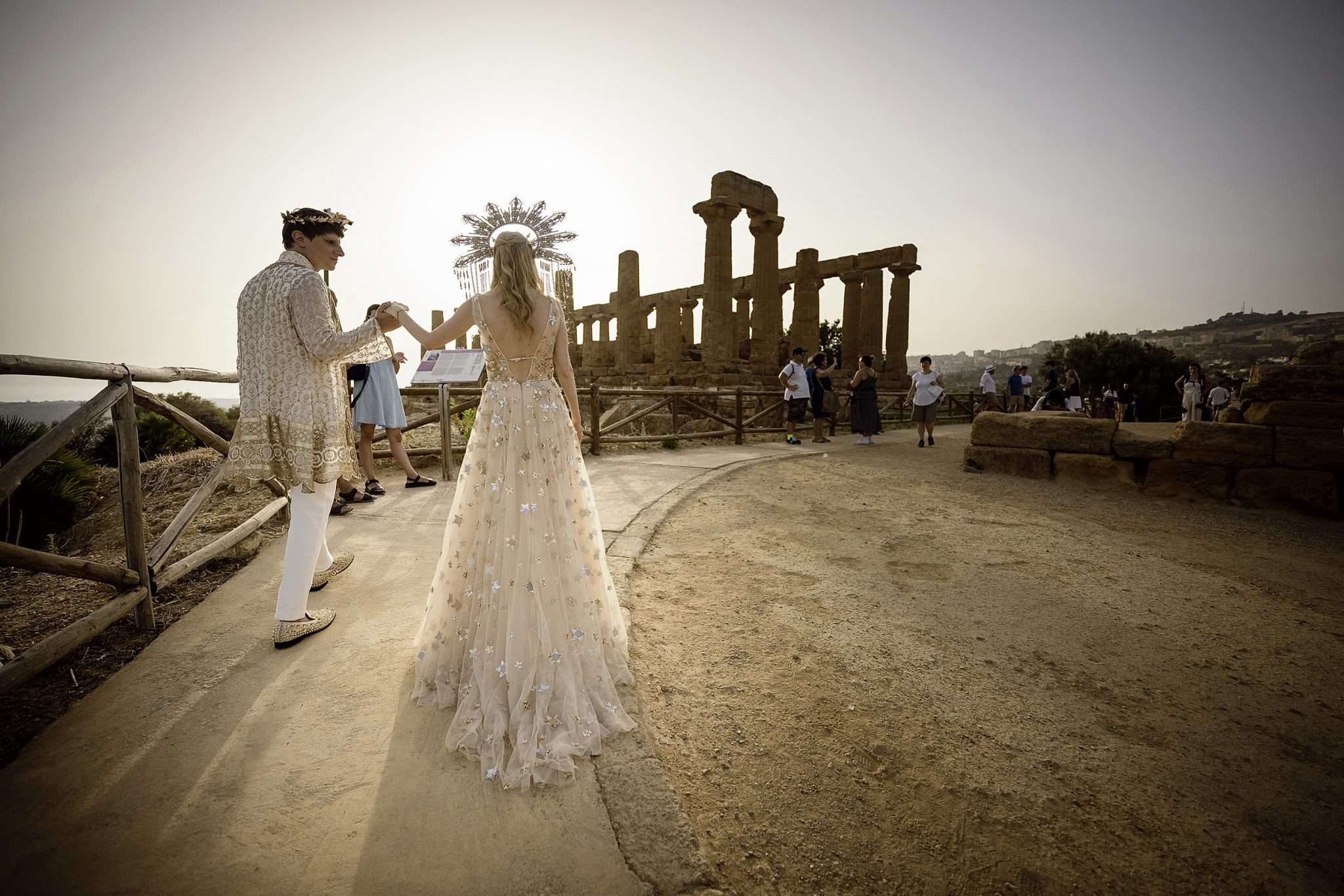 Ancient Greek Wedding at The Temple of Concordia · Rock n Roll Bride