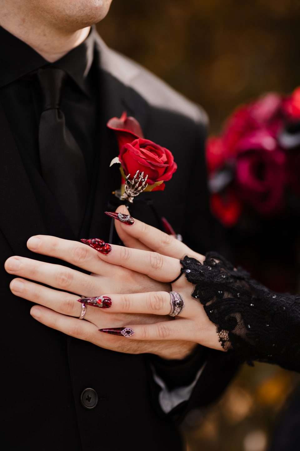 Luxurious Gothic Vampire Wedding in a Castle · Rock n Roll Bride
