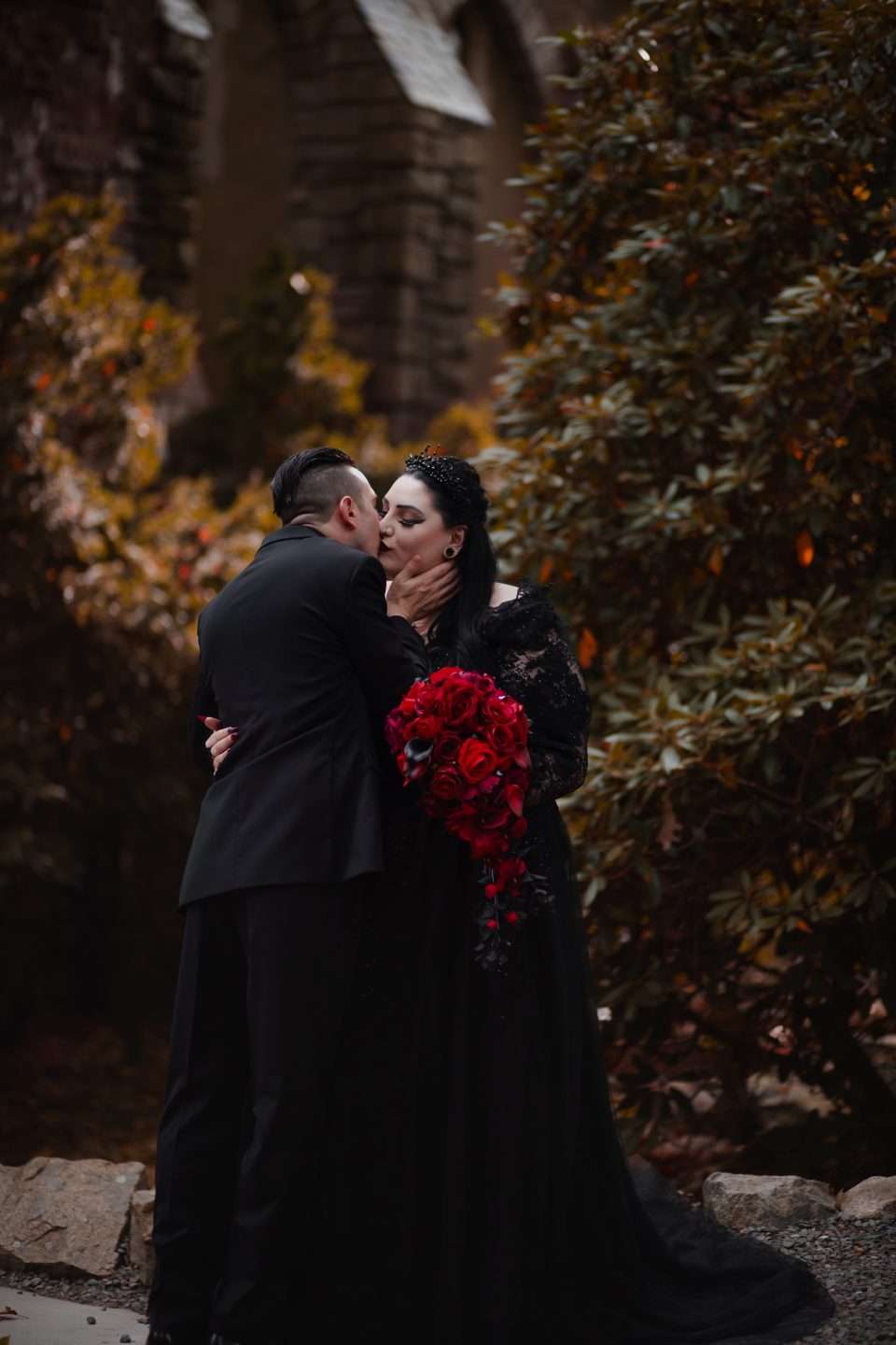 Luxurious Gothic Vampire Wedding in a Castle · Rock n Roll Bride