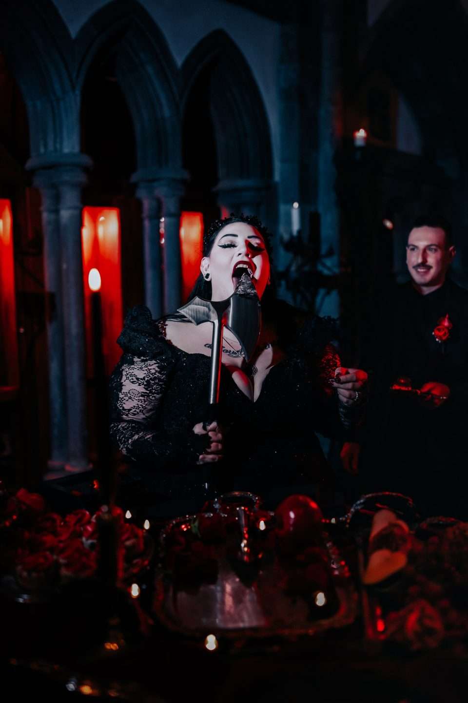 Luxurious Gothic Vampire Wedding in a Castle · Rock n Roll Bride