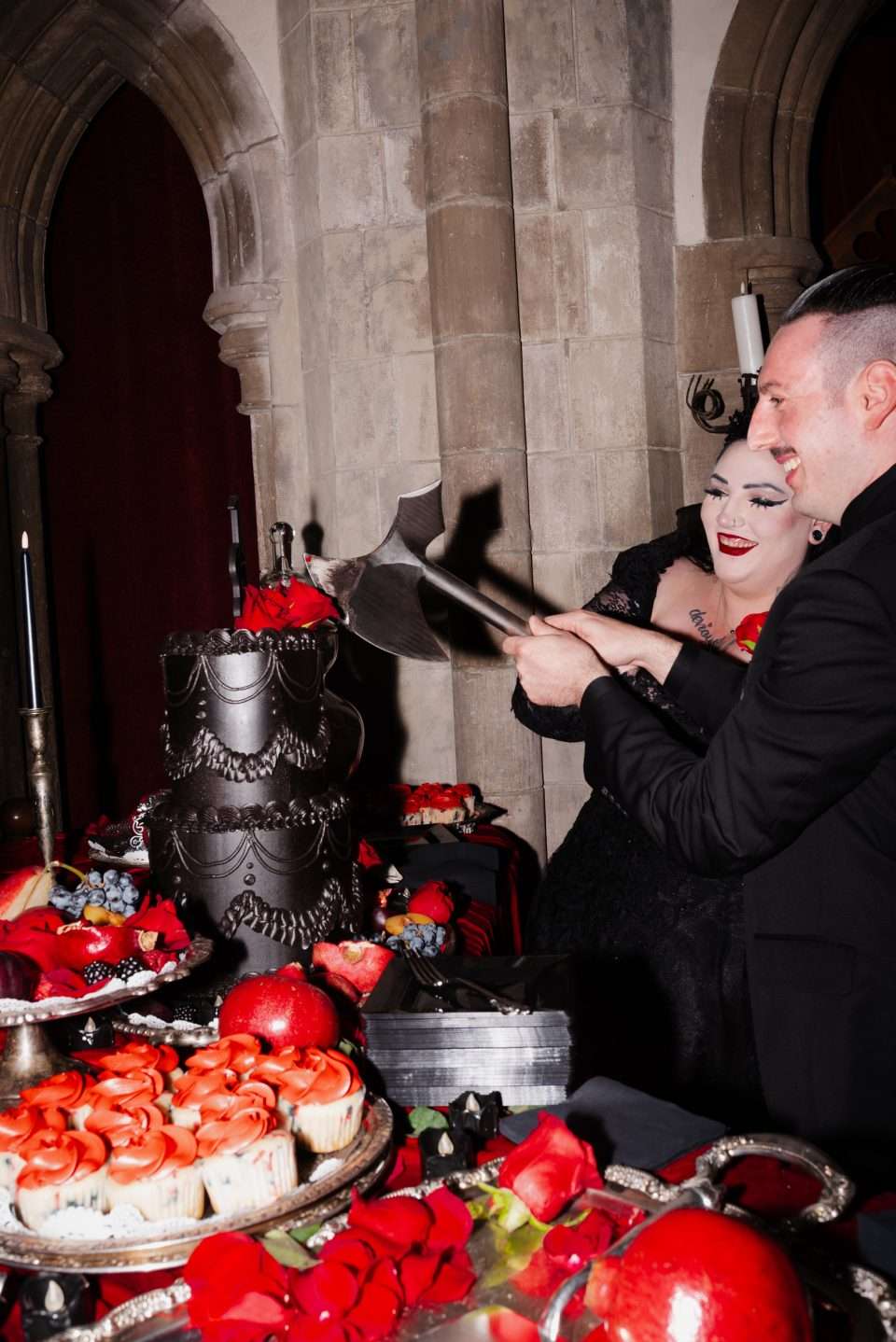 Luxurious Gothic Vampire Wedding in a Castle · Rock n Roll Bride