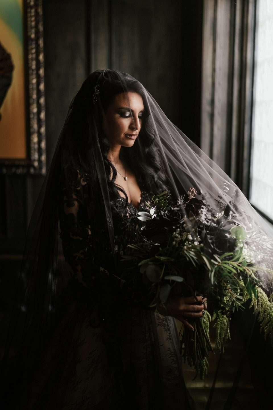 Elegant & Moody Til Death Wedding · Rock n Roll Bride